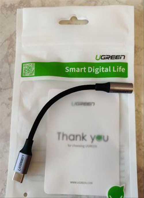 Переходник Ugreen usb type C на 3.5 мм jack