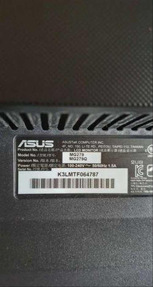 Монитор Asus MG 279Q