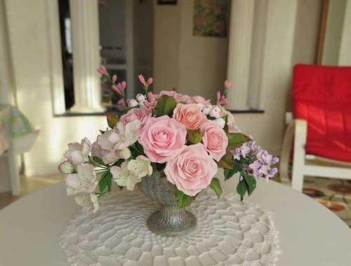 Букет цветов из керамики
