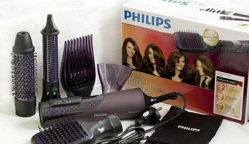 Фен-щетка philips HP8656 фиолетовый 5 в 1