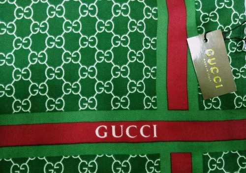 Новый с пломбой этикеткой платок Gucci, 100 хлопок