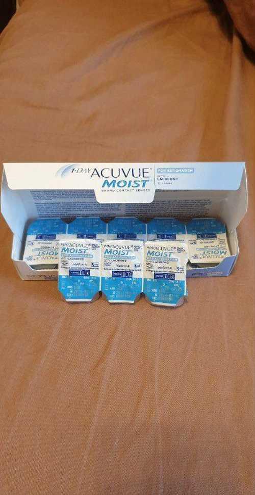 Линзы 1day Acuvue Moist for Astigmatism -6, 2.25