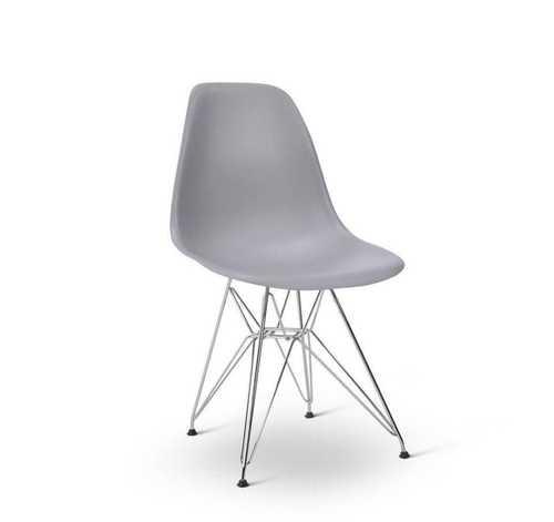 Стул дизайнерский Eames хром серый