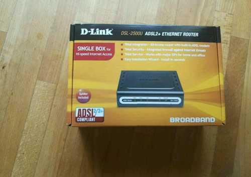 Новый D-Link DSL-2500U adsl2+ ethernet роутер