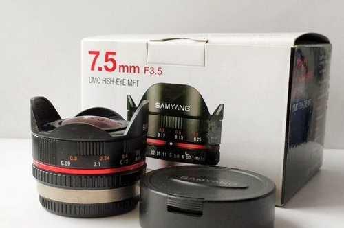 Объектив Samyang MF 7.5 mm f/3.5