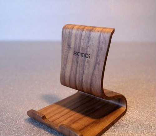 Подставка для телефона деревянная