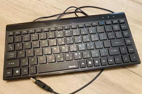 Клавиатура Hama slimline mini keyboard