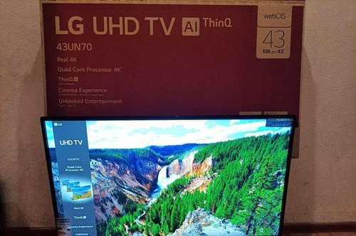 LG 43 UHD TV 108см(новый) чек, рст