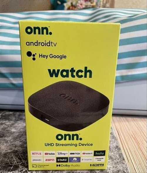 Android TV 4K UHD приставка ONN новая, запечатана