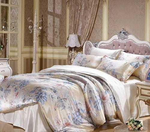 Шелковое постельное белье Luxe Dream евро, Севилья