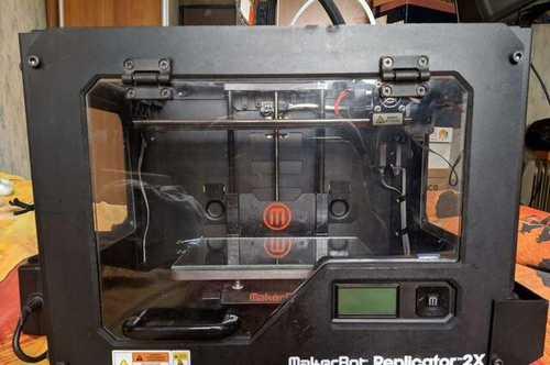 3D-принтер MakerBot Replicator 2X. Сделан в США