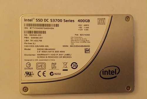 SSD Intel DC S3700 400GB