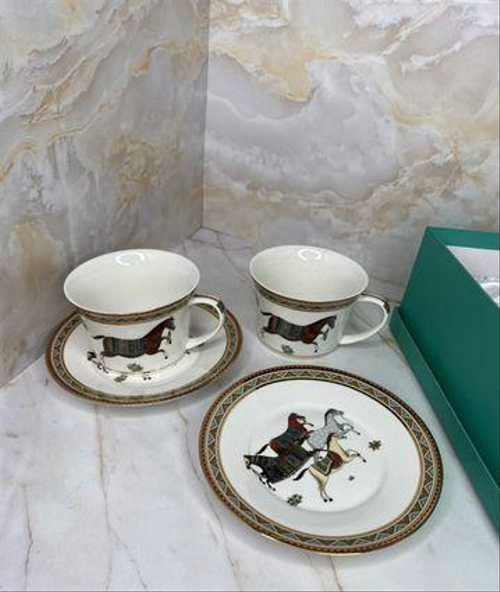 Чайный набор на 2 персоны в стиле Hermes