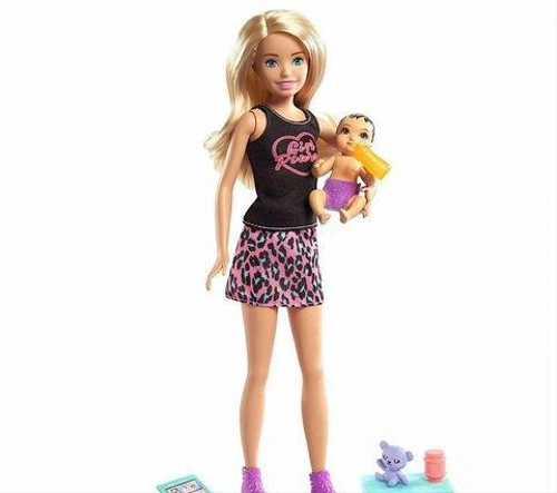Кукла Barbie GRP13 Няня с малышом