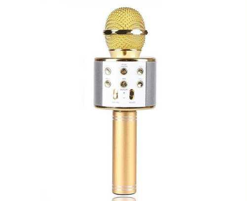 Караоке микрофон handheld WS-858 (золото)