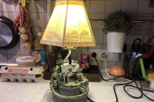 Настольная лампа «Домик с мельницей»