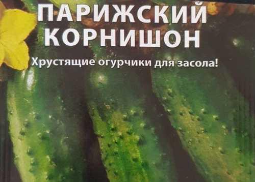 Рассада огурцов парижский корнишон