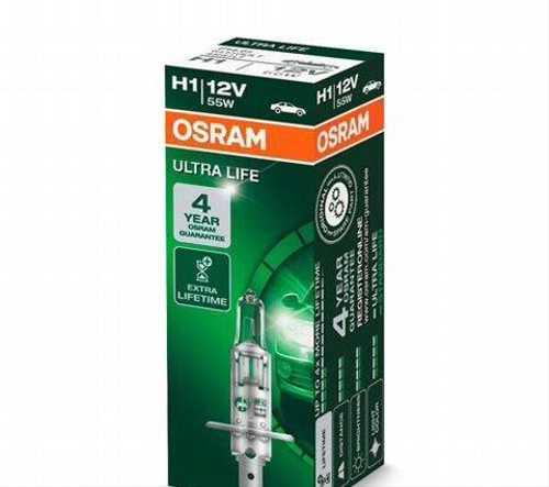 Галогенная лампа H1 Osram Ultra Life 12V 64150ULT