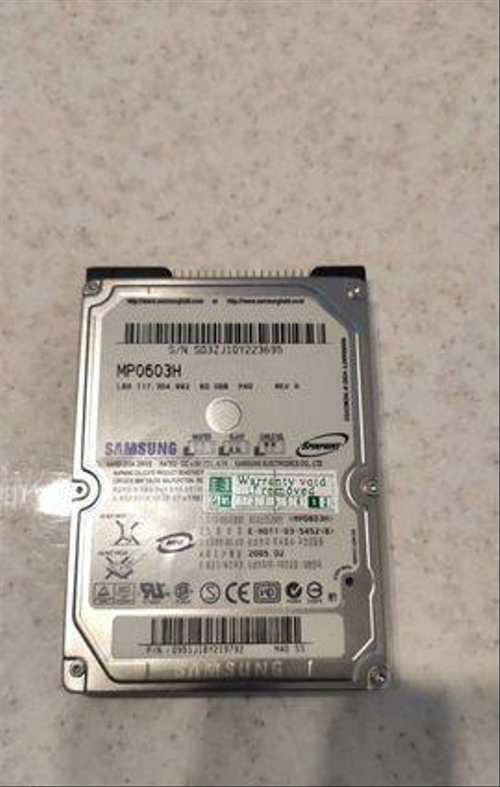 Жесткий диск 2.5 hdd IDE PATA 60GB