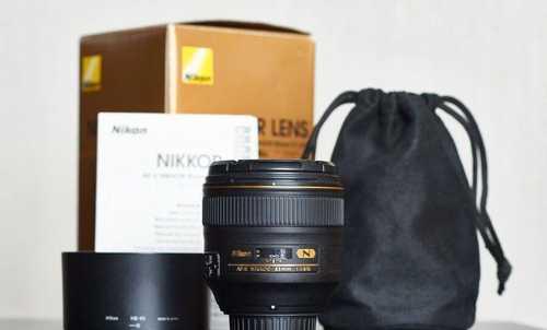 Nikon 85mm 1.4g новый