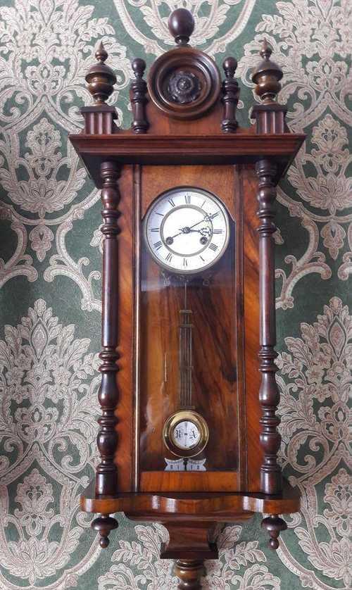 Настенные часы с боем Junghans. 1890год
