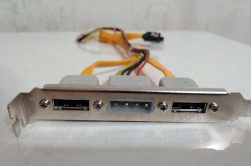 Планка E-SATA/Molex/SATA