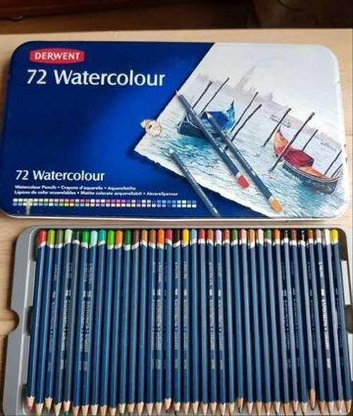 Набор цветных карандашей акварельных derwent water