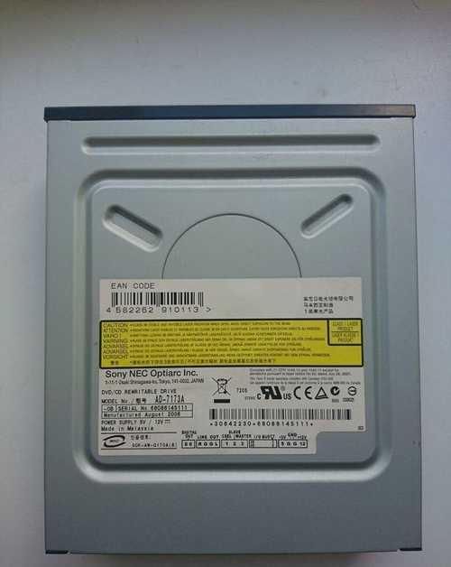 Оптический привод sony NEC Optiarc DVD RW AD-7173A
