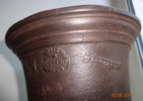 Ступка чугун Касли Тепляковь 1920 годы ркка