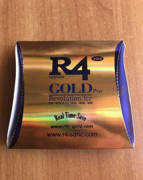 R4 gold(флешкартридж Nintendo ds)