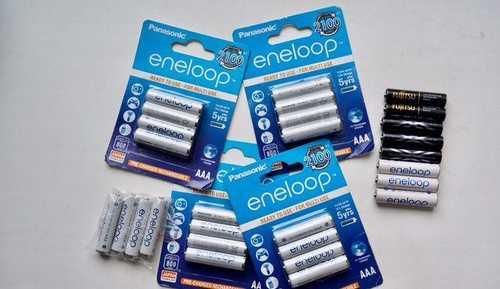 Аккумуляторы «Eneloop» AAA 20 штук