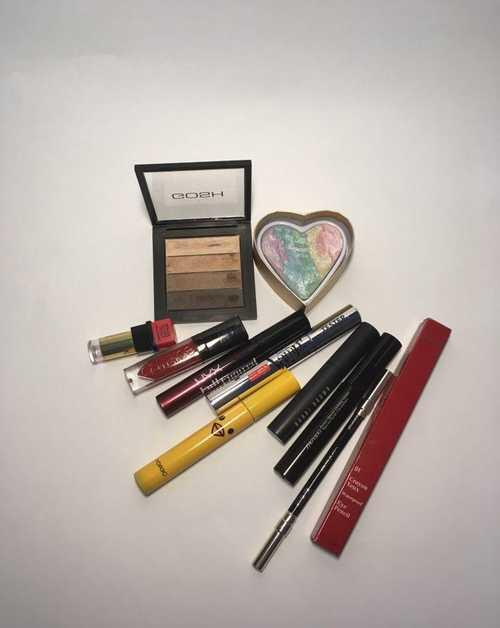 Косметика тестеры. Тени. Тушь. Помада. Хайлайтер