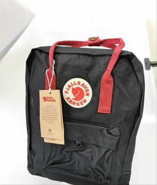 Рюкзак Fjallraven Kanken Черный Black+Red
