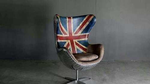 Дизайнерское кресло авиатор Британский флаг