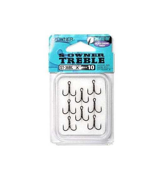 Крючок тройной 8шт S-owner treble ST-36BC №10