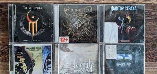 CD диски Moonspell, Machine head, Lamb of God, Фак