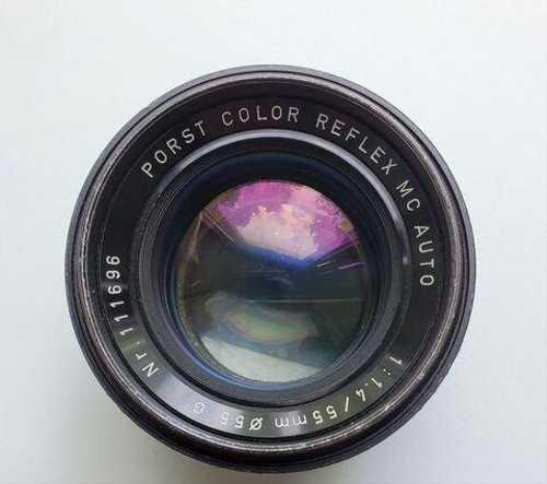 Объектив Porst Color Reflex 55mm f1.4