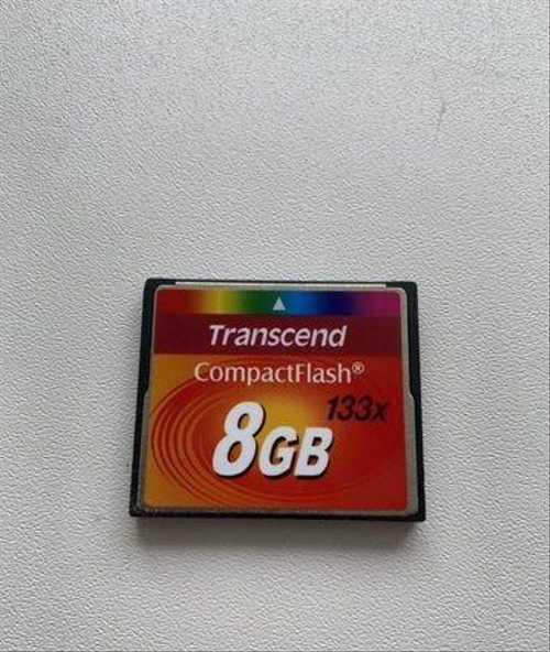 Карта памяти Transcend CompactFlash 8GB 133