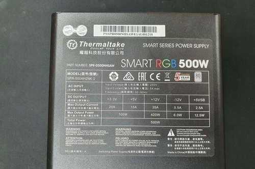 Бп Thermaltake Smart RGB 500W
