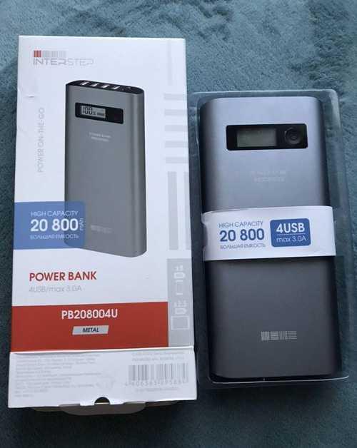 Power bank Interstep 20800 mah