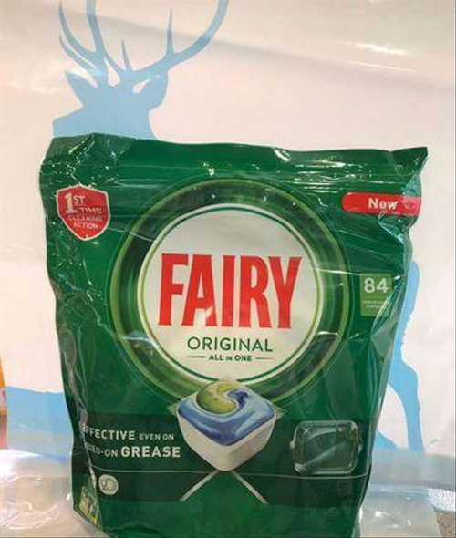 Fairy original Таблетки пмм 84шт Финляндия