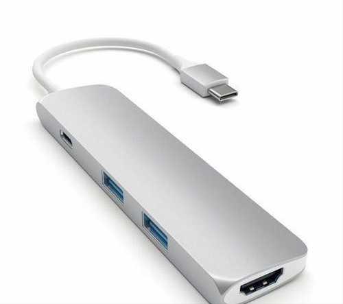 Хаб Satechi Slim Type-C Multi-Port Silver