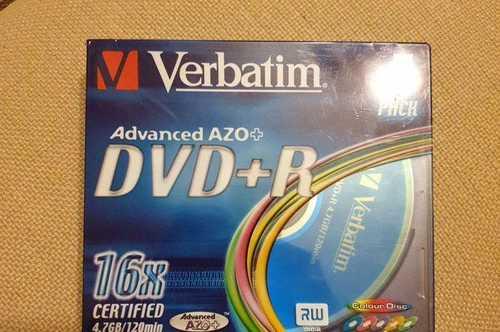 Болванка Verbatim DVD+R 16X certified 4.7 gb/120mi