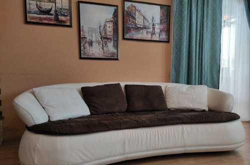 Итальянский кожаный диван nieri