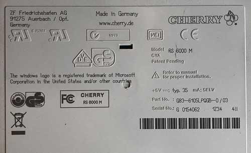 Cherry RS 6000 M