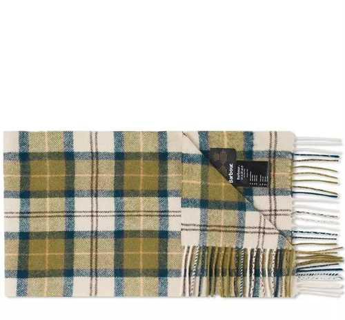 Шарф Barbour Tartan Green/White Оригинал