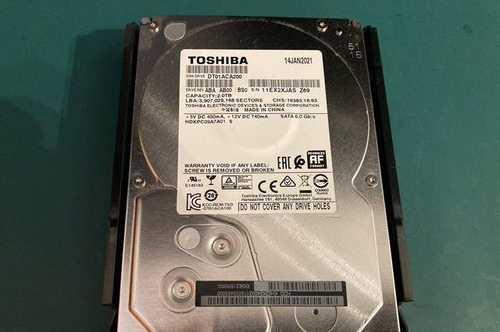 Жесткий диск Toshiba 2Тб DT01ACA200, 7200об