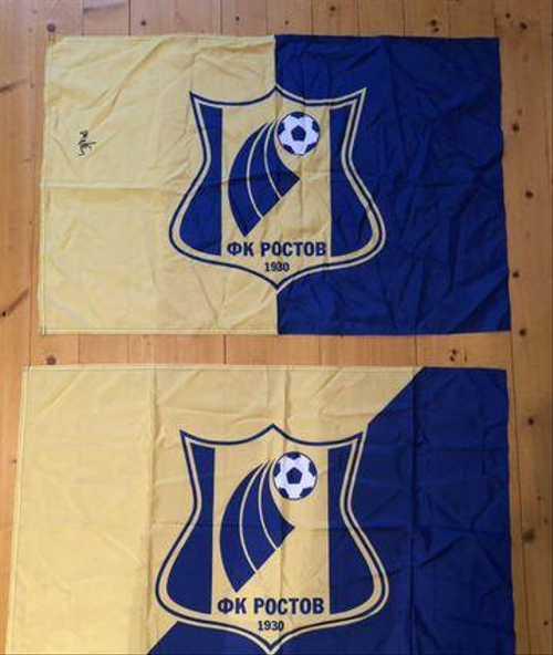 Флаг фк Ростов 55/85 см