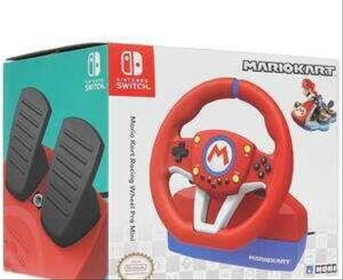 Руль hori Mario Kart Racing Wheel Pro + педали для