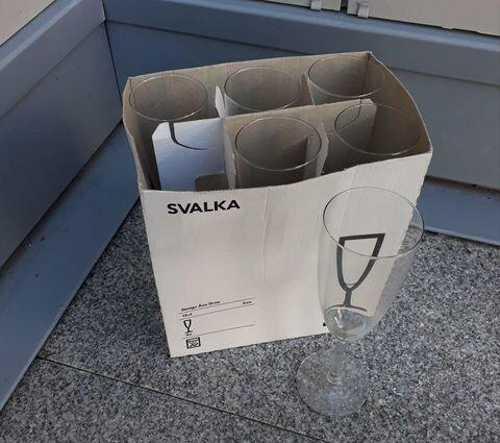 Бокалы IKEA Svalka (6 шт)